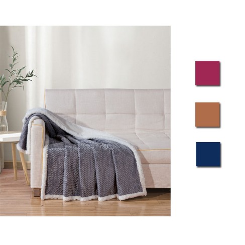 Sheridan Ultra Warm And Comfortable Braided Faux Shearling Throw 50"x60 ...