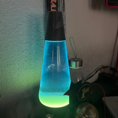 LAVA 14.5" Geometric Monochrome Novelty Table Lamp: Modern Decor ...