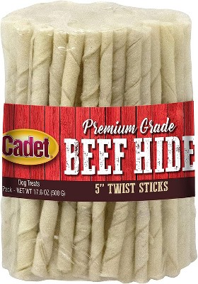 Cadet 5 Inch Rawhide Munchy Beef Basted Sticks (100 Pack) : Target