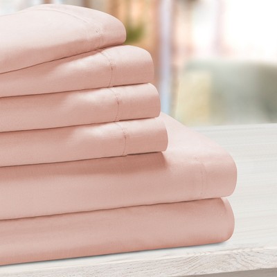Saturday Park Pink Hearts 100% Organic Cotton Queen Sheet Set : Target