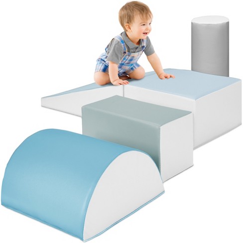 Best Choice Products 5-piece Kids Climb & Crawl Soft Foam Block Playset ...