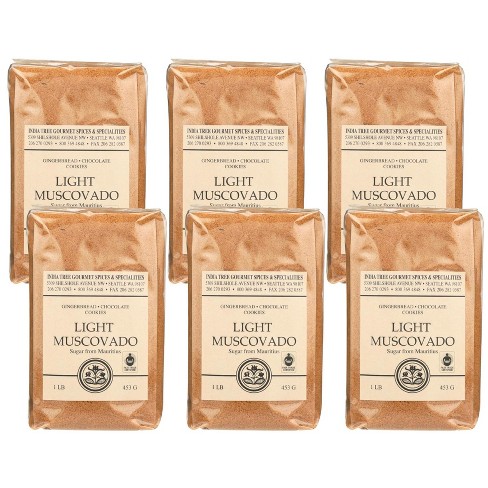 India Tree Light Muscovado Sugar - Case Of 6/16 Oz : Target