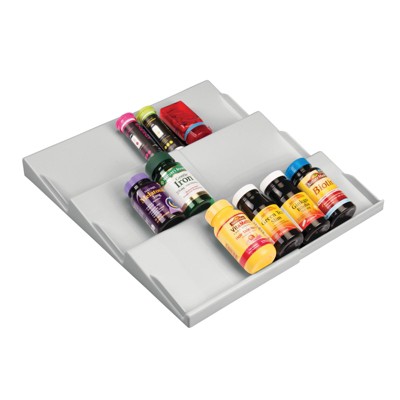 Mdesign Plastic Bathroom Slanted Vitamin Storage Drawer Organizer, 2 ...