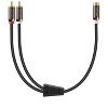 Fospower Y Adapter With 2 Rca Male To 1 Rca Female, Stereo Audio Cable, 24k Gold Plated - 8 Inch ...