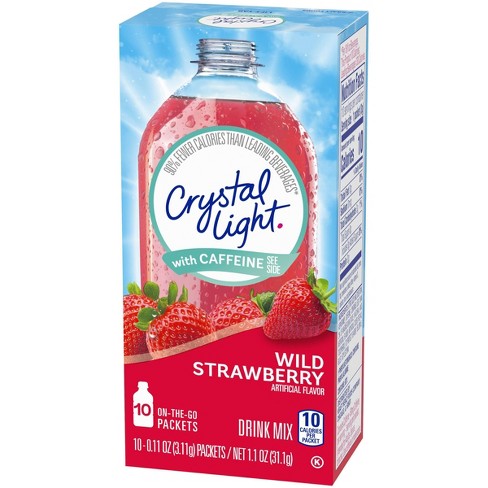 Crystal Light Energy On The Go Wild Strawberry Drink Mix - 10pk/0.11oz ...