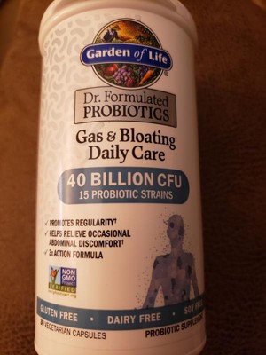 Garden Of Life Gas & Bloating Relief Probiotic Capsules - 30ct : Target