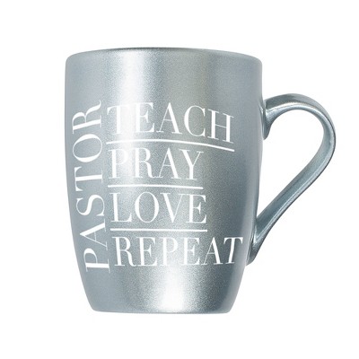 Elanze Designs Pastor Teach Pray Love Repeat Frosted Blue 10 Ounce New ...