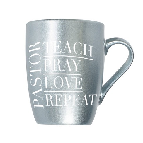 Elanze Designs Pastor Teach Pray Love Repeat Frosted Blue 10 Ounce New ...