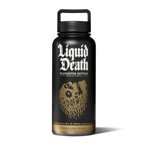 Liquid Death 32oz Stainless Steel Reusable Slaughter Water Bottle ...