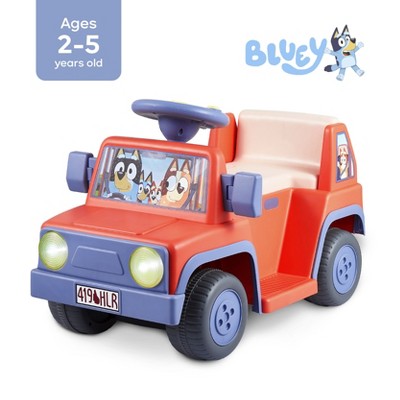 Bluey Ride On Car - Electric Car for Kids with Sound Effects & Music ...