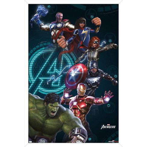 Trends International Marvel's Avengers - Group Framed Wall Poster ...