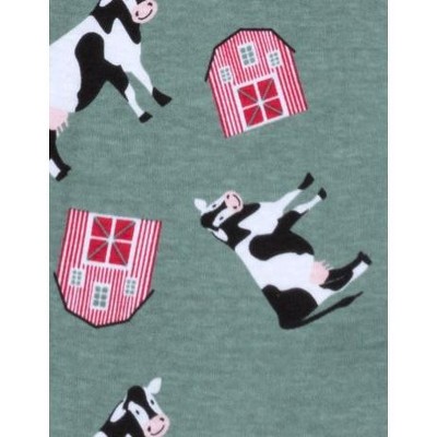 Leveret Two Piece Cotton Pajamas Cow Green 5 Year : Target