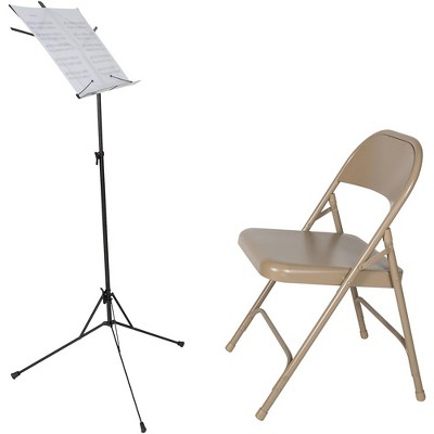 Musician's Gear Folding Music Stand Black : Target