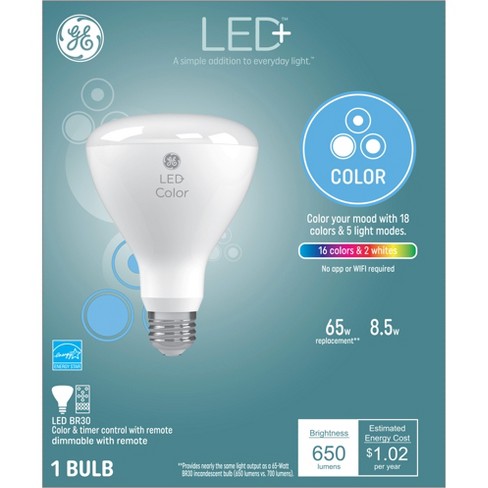 Ge Led+ Color Changing Br30 Led Floodlight Bulb : Target