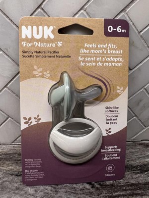 Nuk For Nature Simply Natural Mom-like Pacifier 0-6m - Neutral - 2ct : Target
