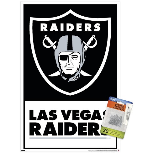 Trends International Nfl Las Vegas Raiders - Logo 21 Unframed Wall ...