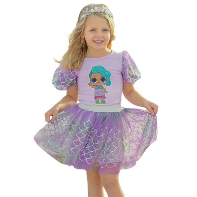 L.o.l. Surprise! X Mia Belle Girls Splash Queen Mermaid Tutu Skirt Set ...