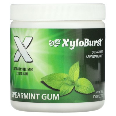 Xyloburst Xylitol Gum, Spearmint, 100 Pieces, 5.29 Oz (150 G) : Target