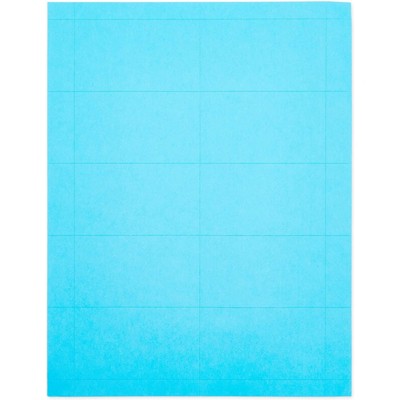 Buy Stockroom Plus 50 Sheets 500 Cards A4 Size Blue Printable Business ...