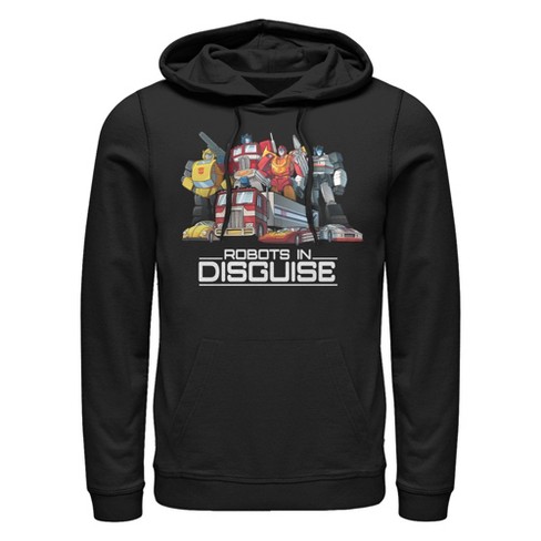Men's Transformers Autobots Robots In Disguise Pull Over Hoodie : Target