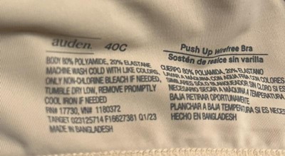 Women's Wirefree Push-up Bra - Auden™ : Target
