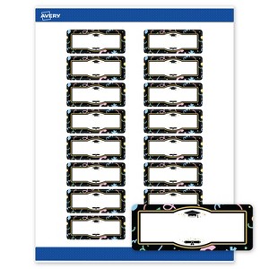 Avery® Matte 1" x 2-5/8" Labels, Gold & Confetti Grad, 160ct : Target