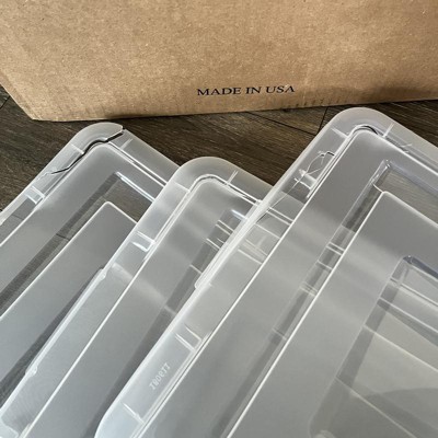 Iris Usa Letter Legal Size Plastic File Box, Home Organizing Storage ...