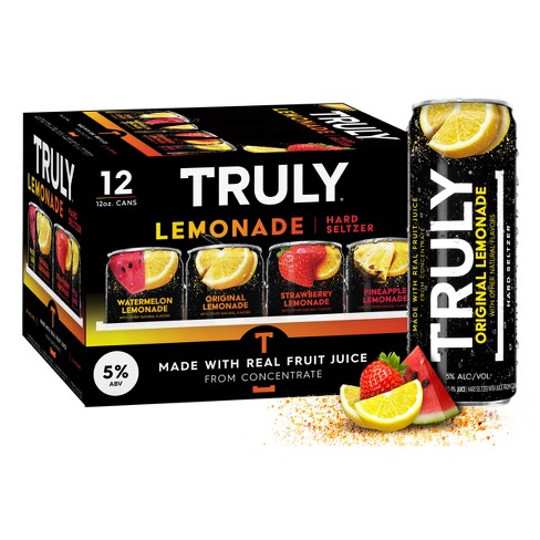 Truly Hard Seltzer Lemonade Mix Pack - 12pk/12 Fl Oz Slim Cans : Target