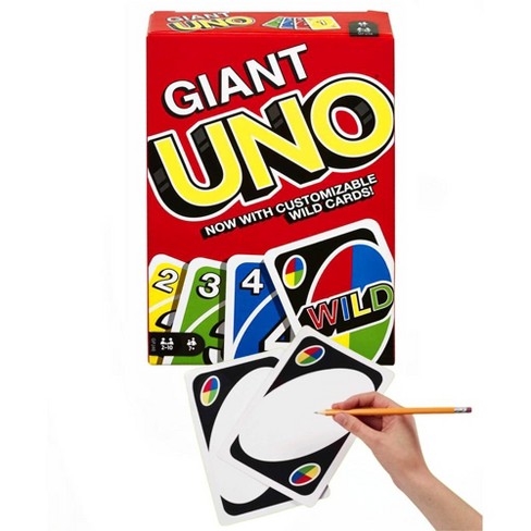 Mattel Card Games - The Classic Game Uno: Upgraded Version - Giant ...