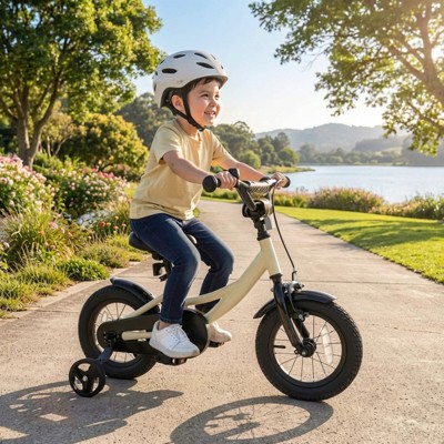 12 Inch Kids Bike Sport Bicycle with Removable Training Wheels for Boys ...