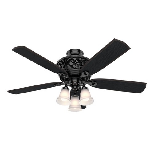 Hunter Fan 54" Promenade Ceiling Fan With Remote Black (includes Led ...