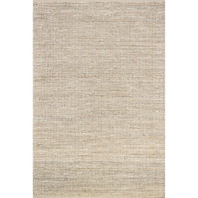Nuloom Ivanna Solid 4x6 Jute Indoor Area Rug For Dining Room Rug ...