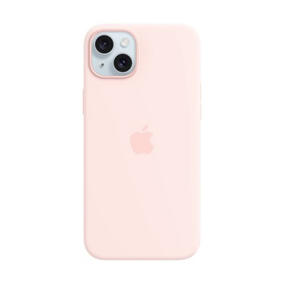Apple Iphone 15 Plus Silicone Case With Magsafe - Light Pink : Target