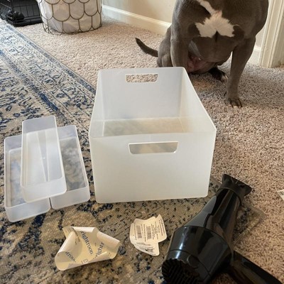 Small Plastic Bathroom Tray Clear - Brightroom™ : Target