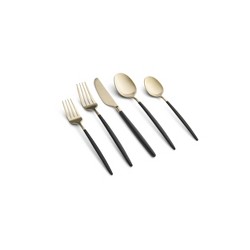 20pc Keene Hammered Black Satin Flatware Set - Cambridge Silversmiths ...