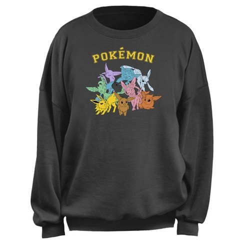 Junior's Pokemon All Eeveelutions Sweatshirt : Target