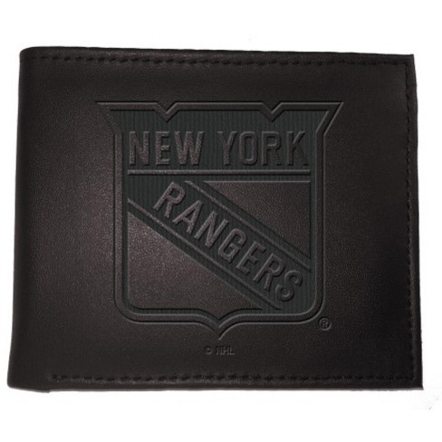 Evergreen Nhl New York Rangers Black Leather Bifold Wallet Officially ...