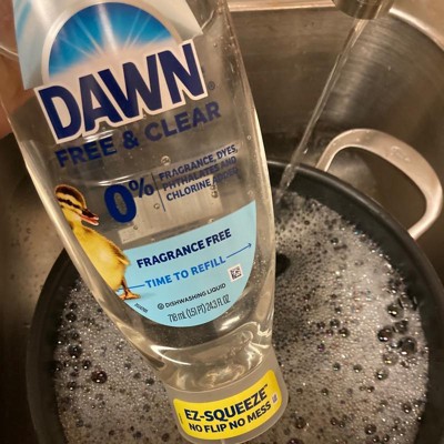 Dawn Unscented Free & Clear Ez Squeeze Dishwashing Liquid - 24.3 Fl Oz ...