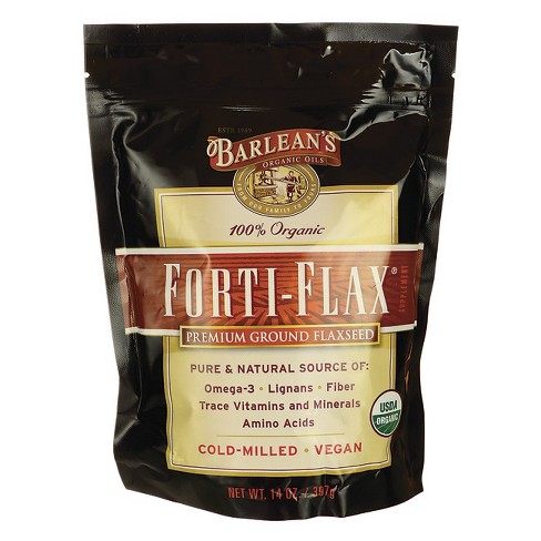 Barlean's Organic Forti-flax Premium Ground Flaxseed 14oz Package : Target