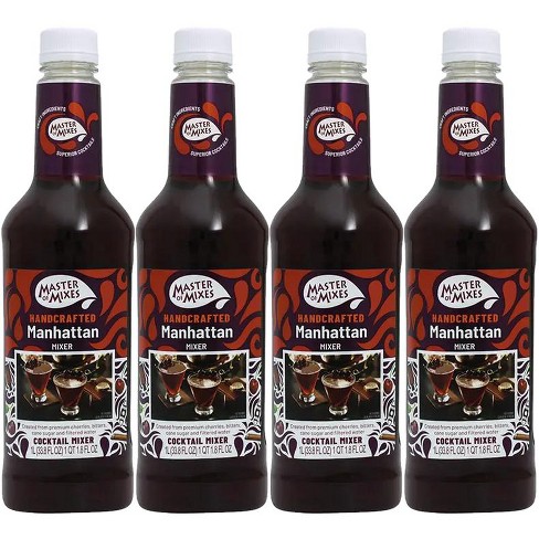 Master Of Mixes 4 Pack Manhattan Mixer - Ready To Use - 1 Liter Bottle ...
