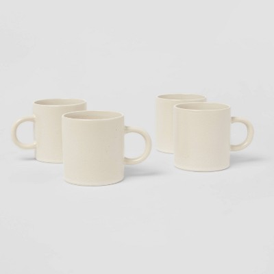 15oz 4pk Stoneware Tilley Mugs White - Threshold™ : Target