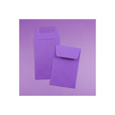 Jam Paper #1 Coin Business Colored Envelopes 2.25x3.5 Violet Purple ...