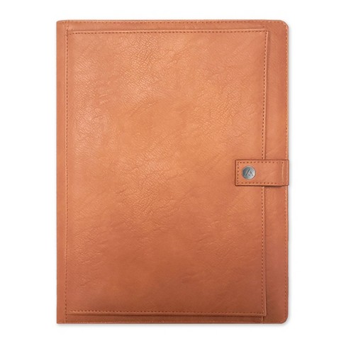 Padfolio With Notepad Letter Size Tan - Blue Sky: Faux Leather ...