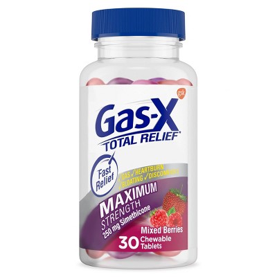 Gas-x Total Relief Chewable Tablets - 30ct : Target