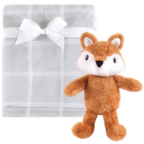 Hudson Baby Infant Boy Plush Blanket With Toy, Snuggly Fox, One Size ...