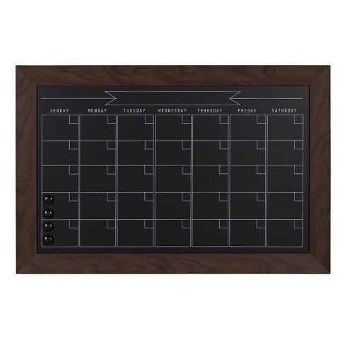 23" X 29" Beatrice Monthly Calendar Black - Designovation : Target