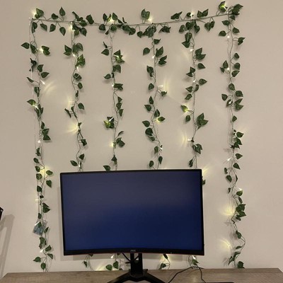 5' X 3.5' Led Vine Curtain String Lights Warm White - West & Arrow : Target