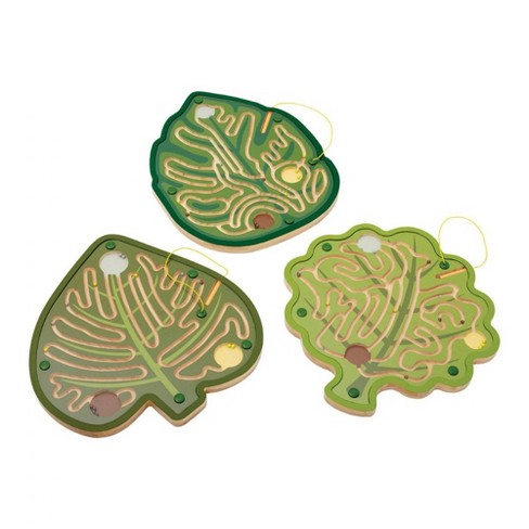 Kaplan Early Learning Nature's Paths Magnetic Leaf Mazes - Set Of 3 ...