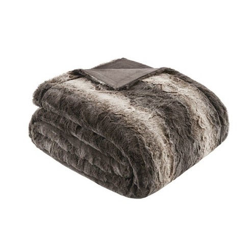 Nicbex 60x70 Inch Oversized Faux Fur Throw Fuzzy Cozy Luxury Blanket ...