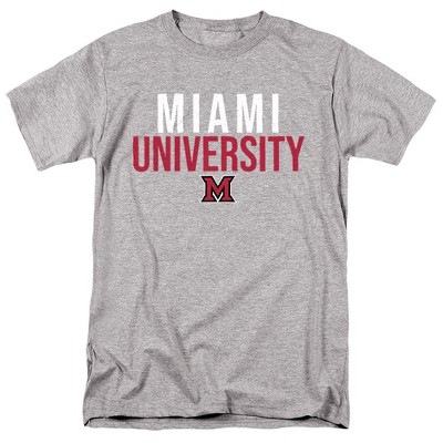 Miami University Official Ohio Stacked Unisex Adult T-Shirt : Target